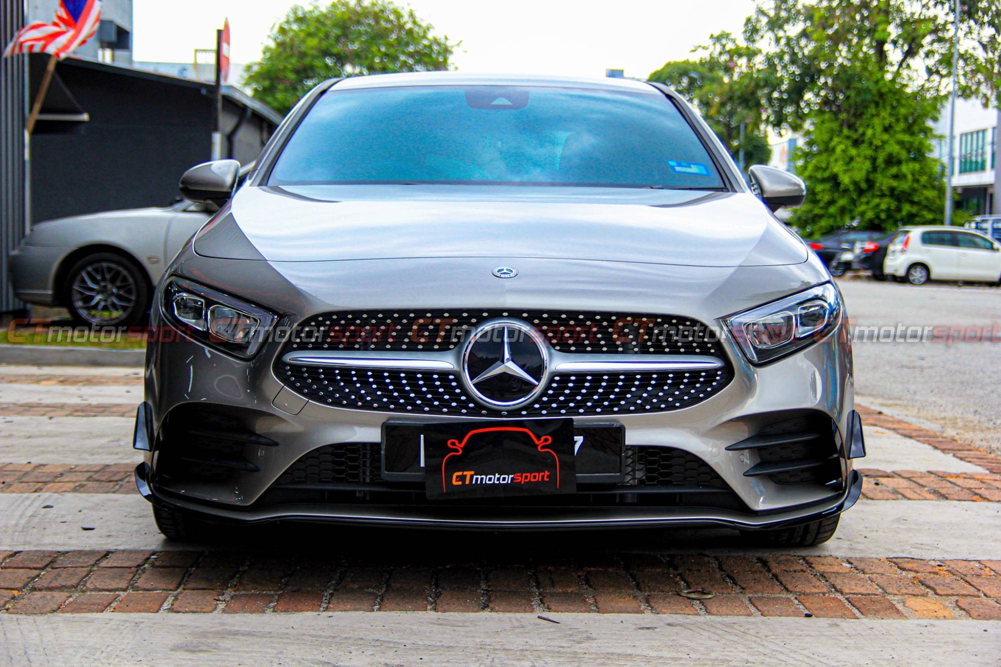 Mercedes-Benz W177 A-Class Sedan Installed A35 Style Front Canard