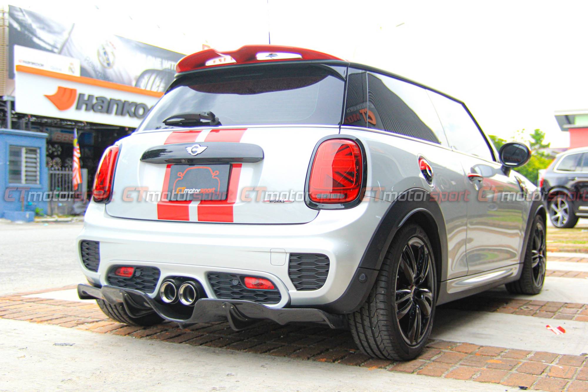 MINI Cooper / Cooper S F55 F56 Installed JCW Carbon Fibre Rear Diffuser