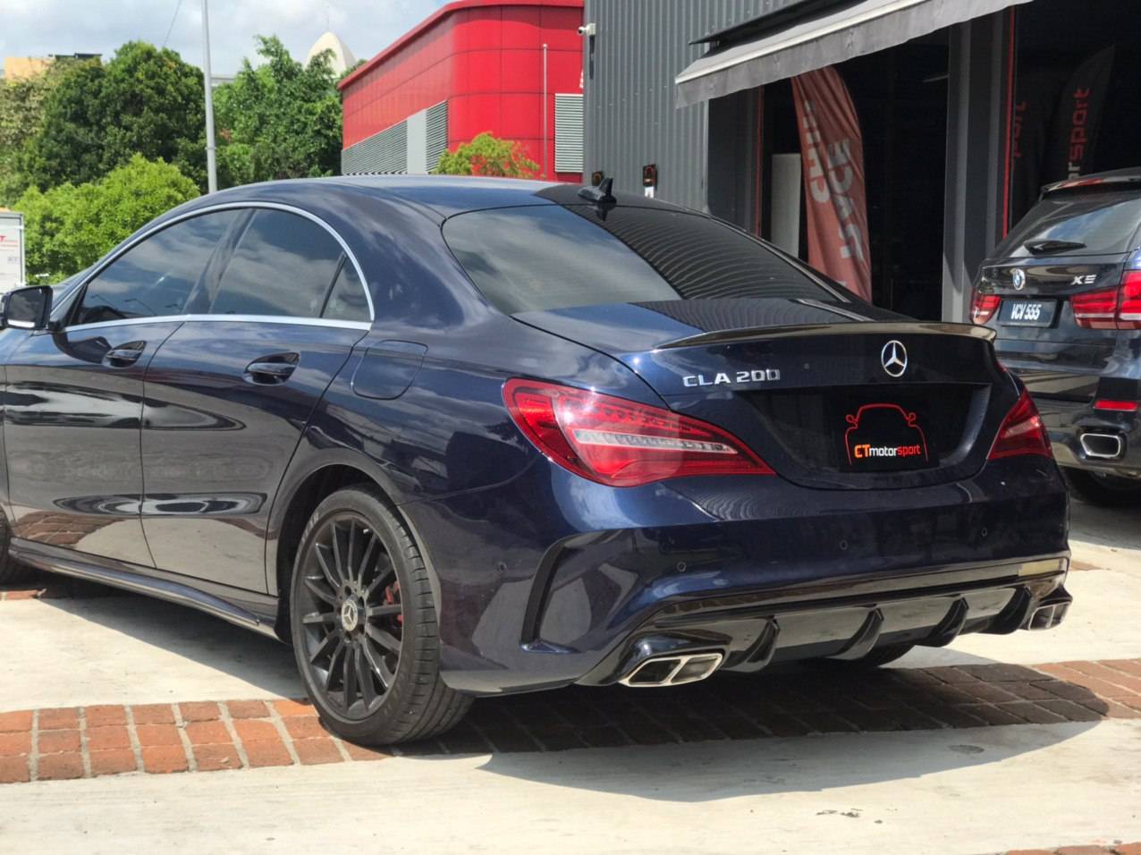 Mercedes Benz CLA CLA45 W117 Installed CLA45 Facelift Rear Diffuser
