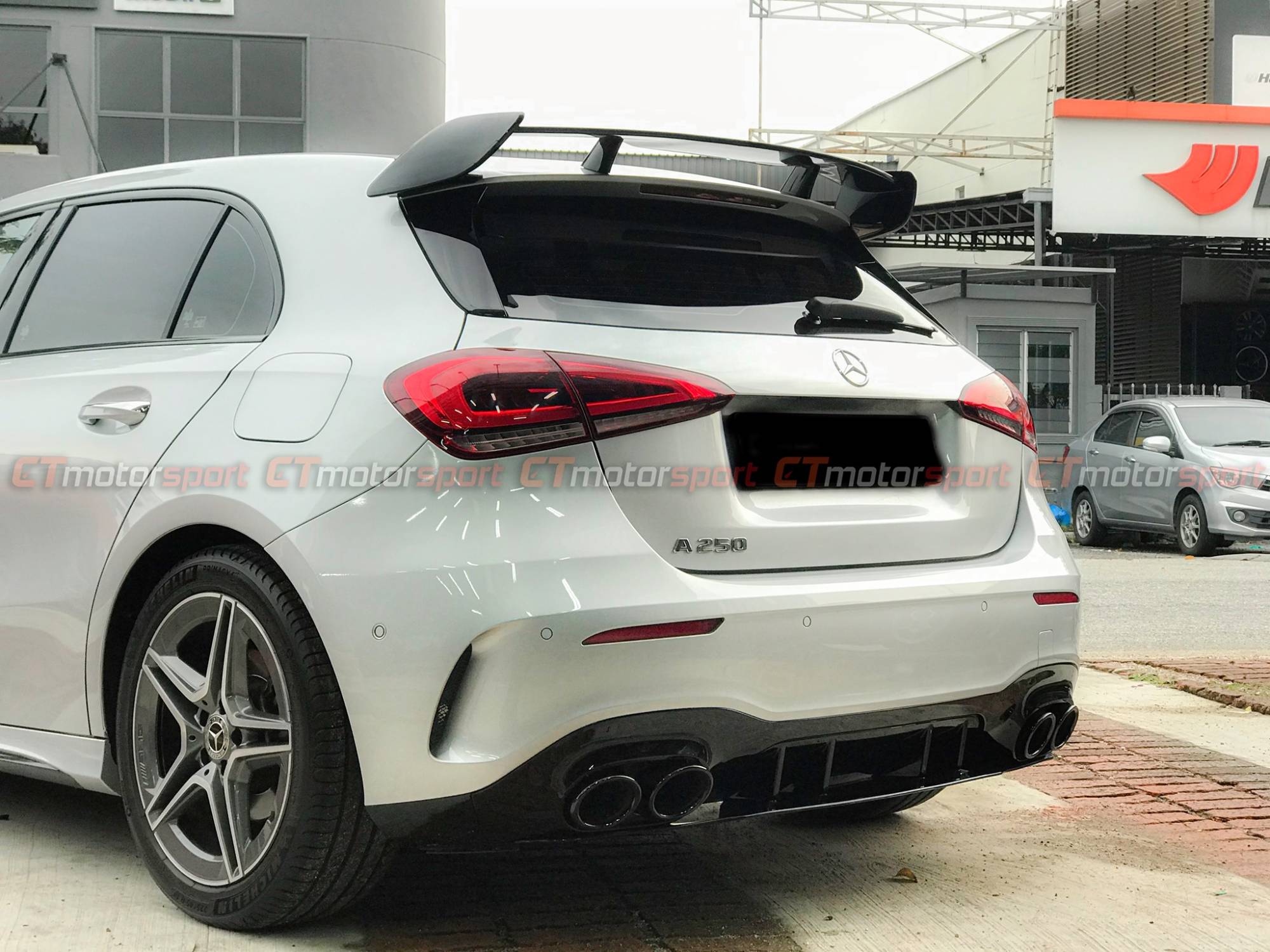 Mercedes Benz A-Class W177 Installed A45s Rear Spoiler