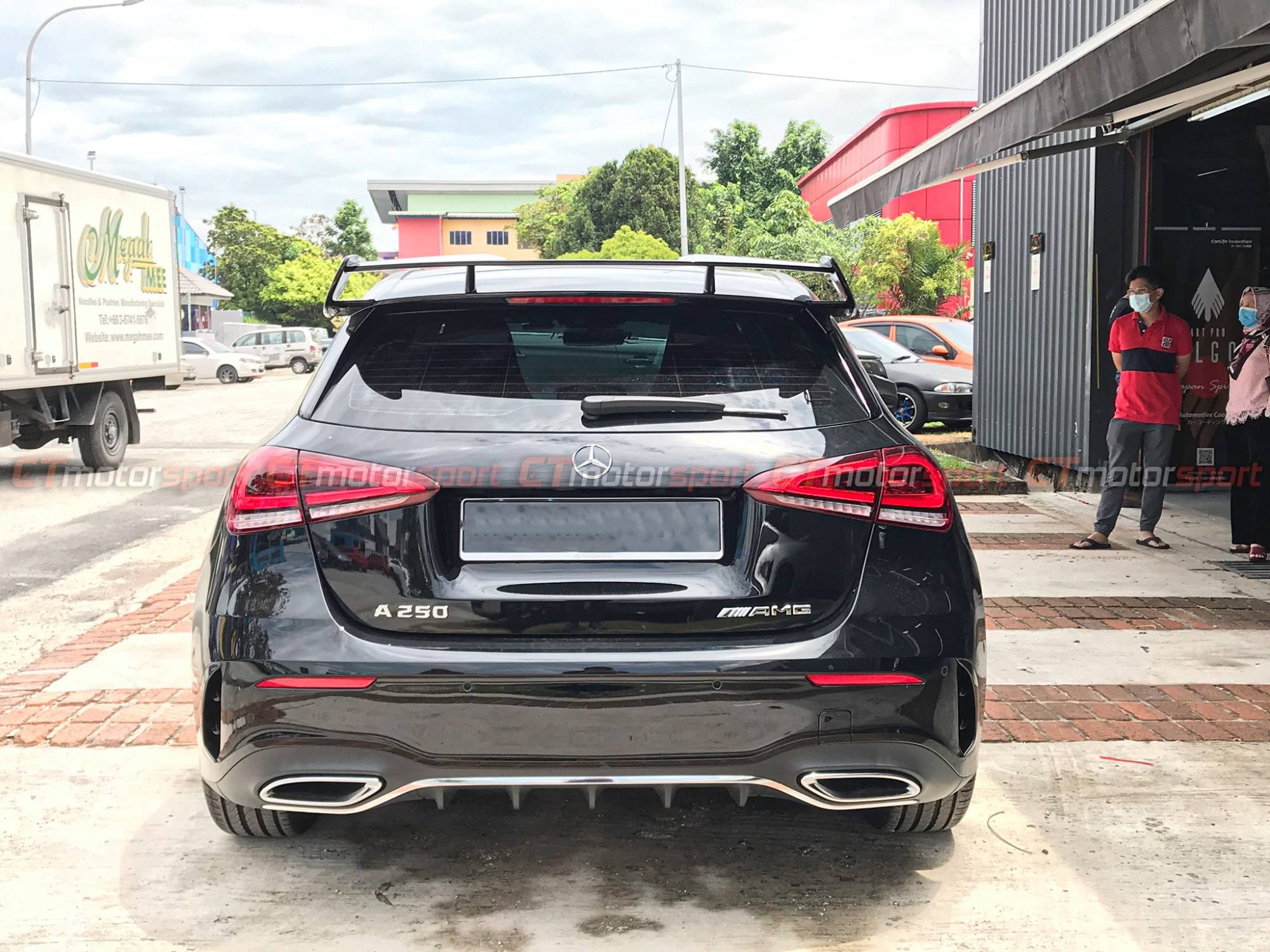 Mercedes Benz A-Class W177 Installed A45s Rear Spoiler