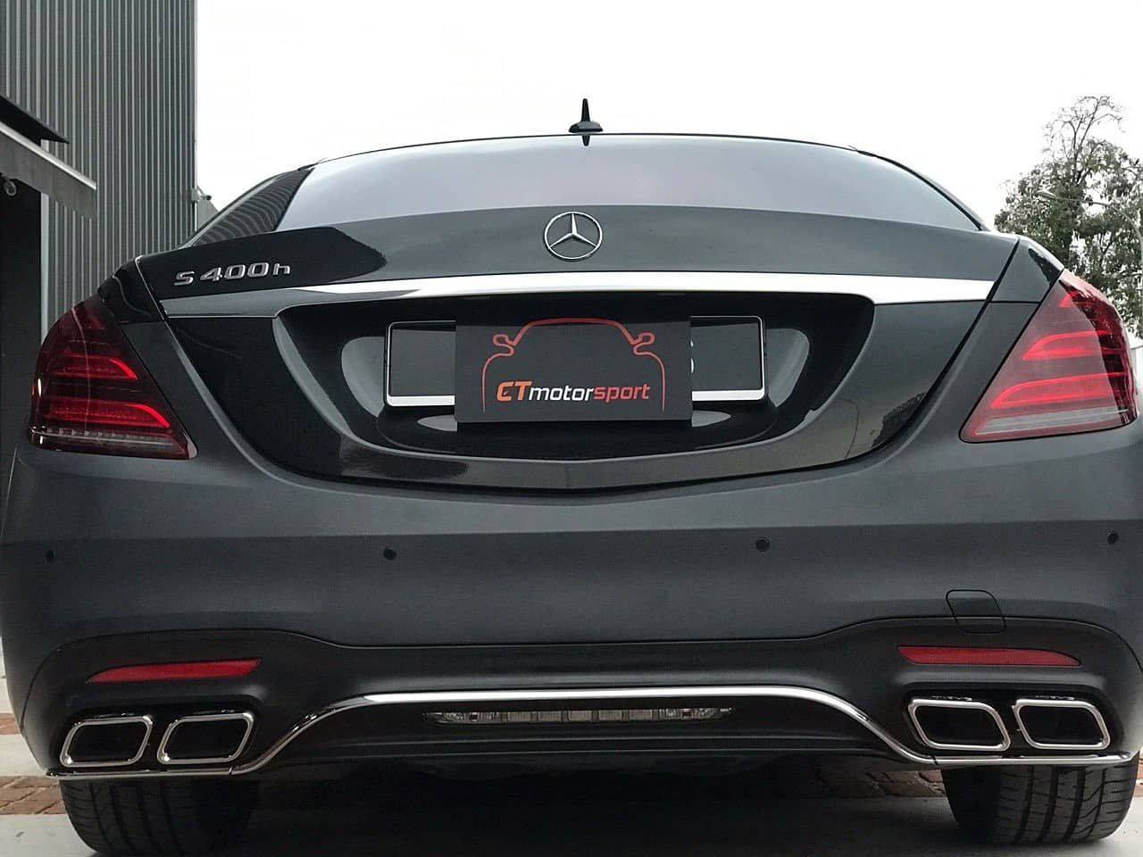 Mercedes Benz S-Class W222 Installed S63 Facelift Rear Diffuser