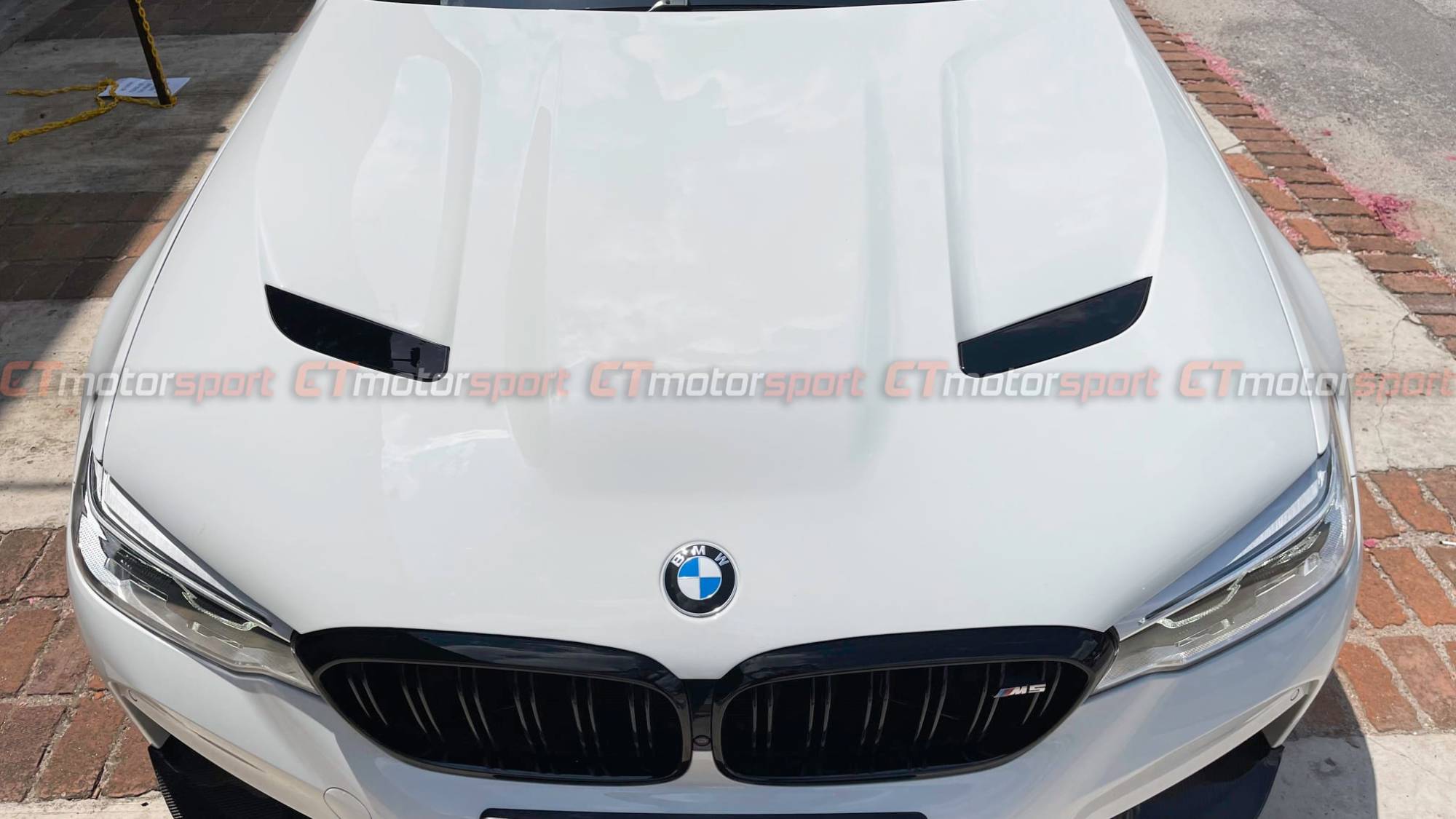 BMW G30 5 Series Installed F90 M5 CS Style Front Hood Metal