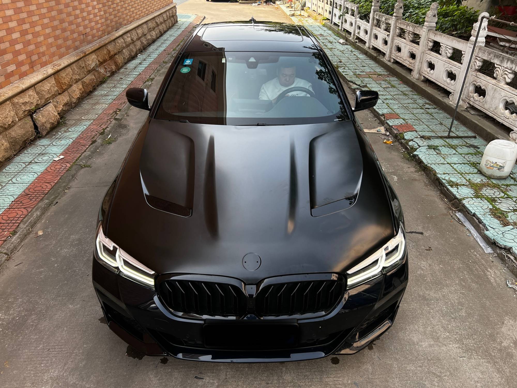 BMW G30 5 Series Installed F90 M5 CS Style Front Hood Metal